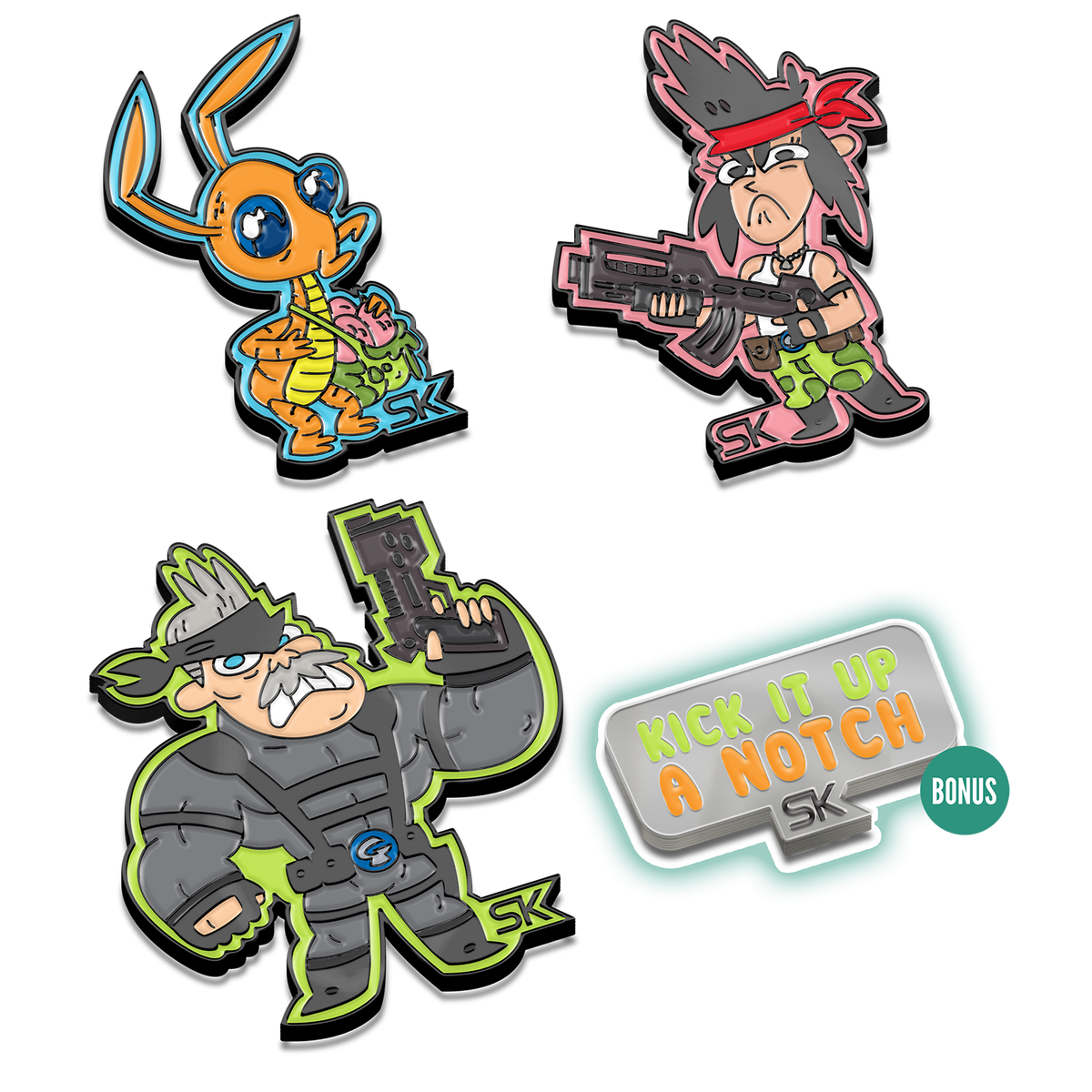 Starship – Kick It Up A Notch (Bonus) Enamel Pin (Pindemonium Pack 2 ...